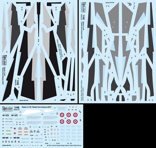 Syhart Decal 48-148 Rafale C 4-IR 'Rafale Solo Display 2023'