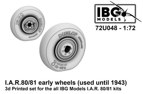 IBG 72U048 IAR-80/81 C - Early Wheels (used until 1943) 3D-Printed (for IBG kits)