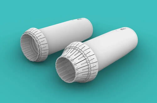 rise144models 065 F-14 A/B - 2 x Exhaust Mix Open/Close Option (for Revell kits)