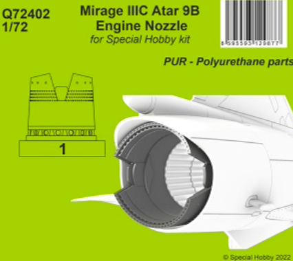 CMK Q72402 Mirage IIIC Atar 9B Engine Nozzle SPH