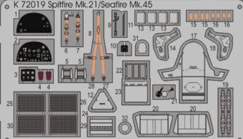 MPM K72019 Spitfire Mk.21/Seafire Mk.45