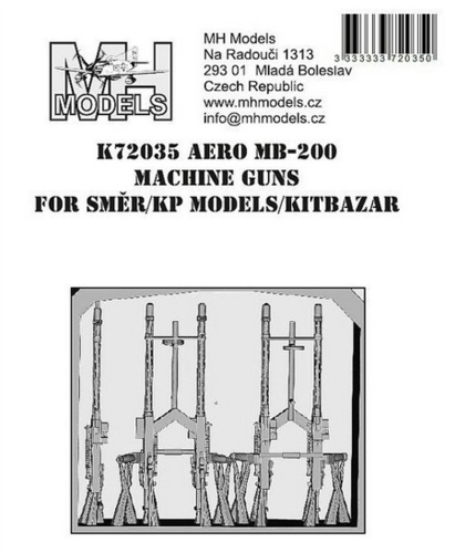 MH Models K72035 Aero MB-200 machine guns vz.30