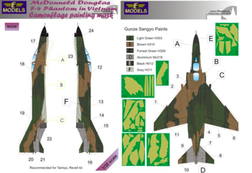 LF Models M3250 McDonnell Douglas F-4 USAF in Vietnam