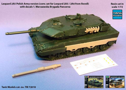 Tank Models Hobby Shop TM72018 Leopard 2A5/A6 Polish Army with decals