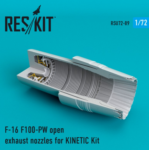 DISCONTINUED RES/KIT U72-0089 F-16 F100-PW open exhaust nozzles for KINETIС Kit