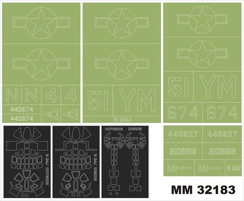 Montex MM32183 B-24J Liberator HOBBY BOSS 83211