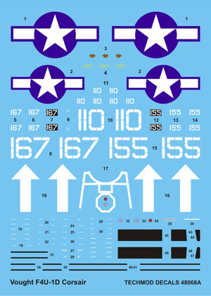 Techmod 48068 Vought F4U-1D Corsair