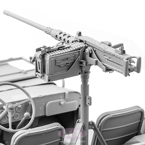 SOLMODEL MM612 M2 .50 Cal Machine Gun - Jeep Mount (3D-Printed)