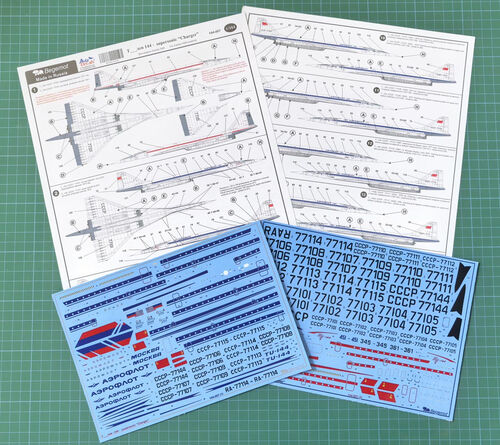 Begemot Decals 144-007 Tupolev Tu-144 Supersonic Charger (for Zvezda Kits)