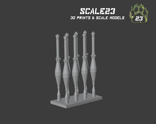 Scale23 72-U003 RPG Grenades - 8pcs