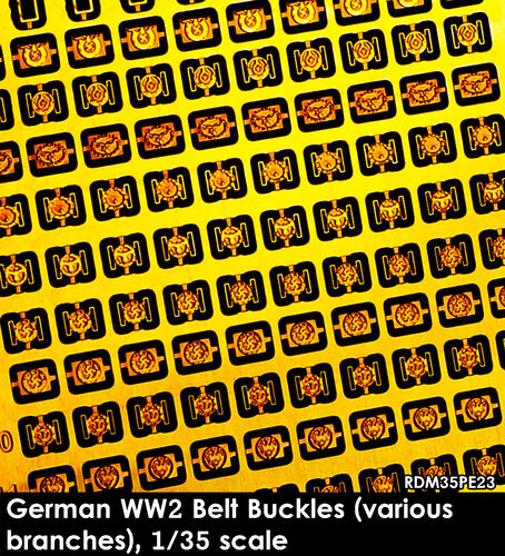 Rado Miniatures 35PE23 German WW2 Belt Buckles