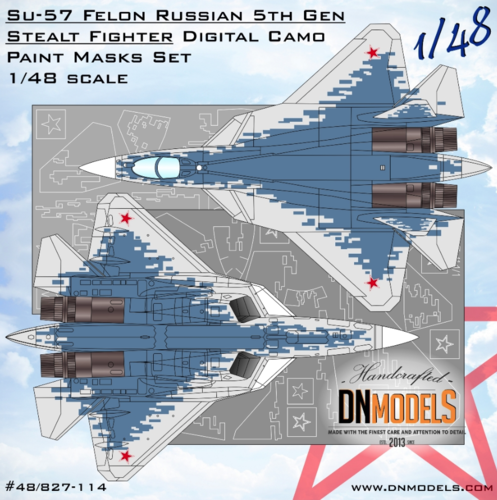 DN Models 48-827-114 Su-57 Felon Digital Camo