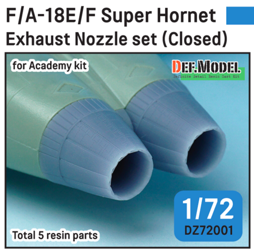 DEF Model DZ72001 F/A-18E/F/G Super Hornet Exhaust Nozzle set - Closed