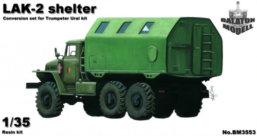Balaton Modell BM3553 LAK-2 shelter for Trumpeter Ural-375/4320 kit