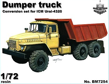 Balaton Modell BM7254 Dump truck conversion set for ICM Ural kit