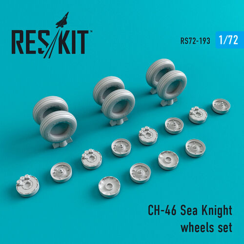 DISCONTINUED RES/KIT 72-0193 CH-46 Sea Knight wheels set