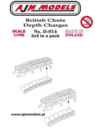 AJM Models D-014 British Chute Depth Charges