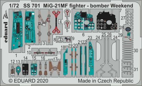 Eduard SS701 MiG-21MF fighter-bomber Weekend Edition EDUARD