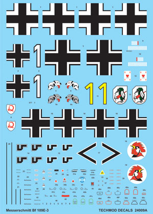 Techmod 24009 Messerschmitt Bf 109E-3