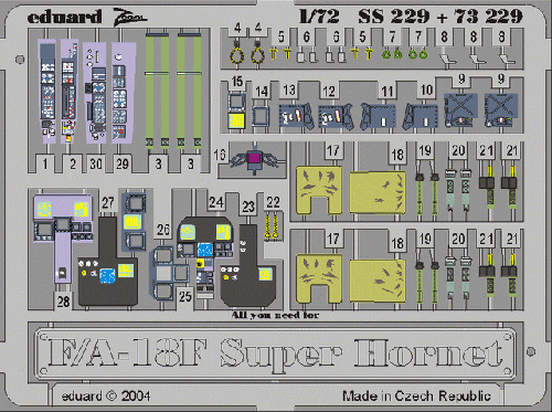 Eduard SS229 F-18F Hasegawa