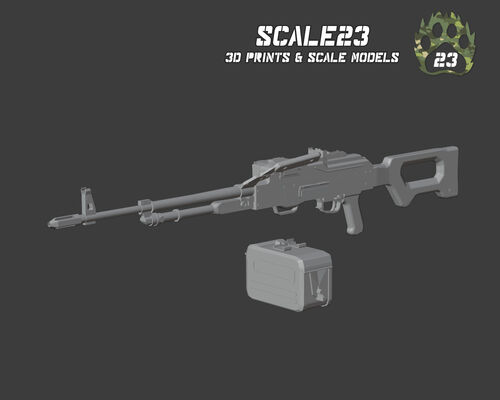 Scale23 35-U018 PKM + 1 Magazine - 4pcs