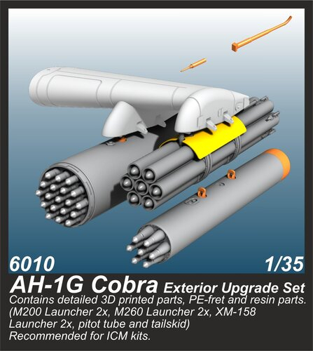 CMK K6010 AH-1G Cobra Exterior Upgrade Set (For ICM Kits)