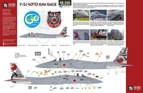 Two Bobs 48266 McDonnell Douglas F-15 J - Motto Kuma Eagles