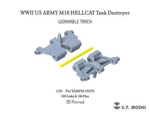 ET Model P35-036 US WWII Tank Destroyer M18 Hellcat - Workable Track (for Tamiya 35376)