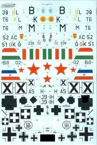 Xtradecal 72223 Junkers Ju-87 B-2 / R-2 'Stuka' (11 schemes)