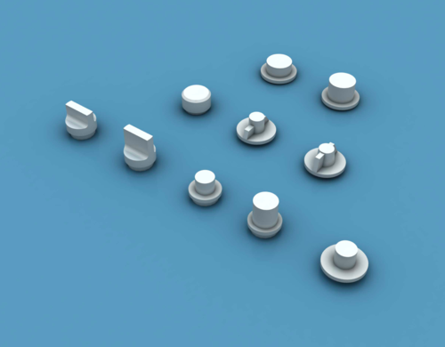 Anyz Model Accessories 034 Dials & Knobs