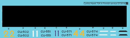 SBS Model D72018 Curtiss Hawk 75A Finnish Air Force WW II