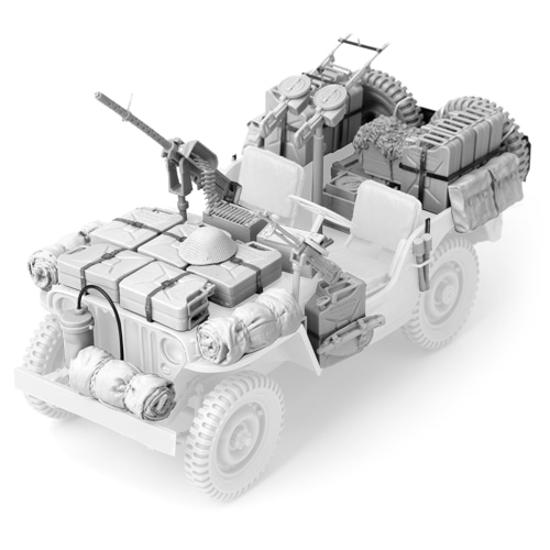 SOLMODEL MM573 British WWII SAS 1/4 ton Patrol Car 2 Conversion Kits (for Andy's Hobby)
