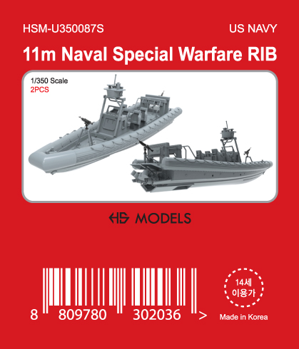 HS MODELS U350087S 11m Naval Special Warfare RIB