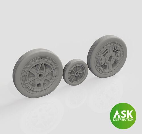 Art Scale Kit A72023 F-84F Wheels For Special Hobby