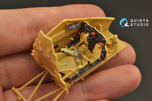 Quinta Studio QD32129 Henschel Hs-129 B-2 - 3D-Printed & Coloured Interior (for Zoukei Mura kits)