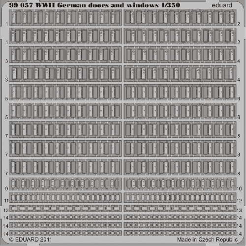 Eduard 99057 WWII German doors and windows