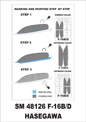 Montex SM48126 F-16B/D Hasegawa