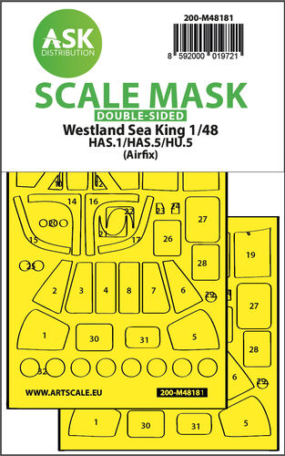 Art Scale Kit M48181 Westland Sea King HAS.1 / HAS.5 / HU.5 - double-sided express fit mask (for Airfix kits)