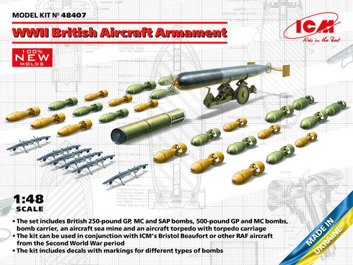 ICM 48407 WWII British Aircraft Armament