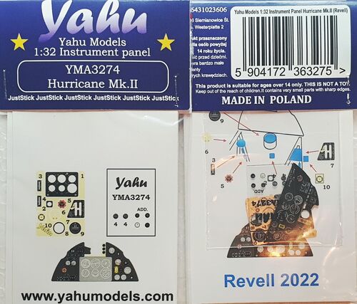 Yahu Models A3274 Hurricane Mk.II for Revell