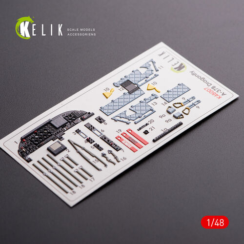 KELIK K48007 A-37B Dragon Fly interior
