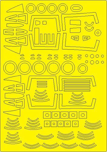 New Ware AM0939 F-14 A Tomcat (late model) EXPERT kabuki masks for Tamiya