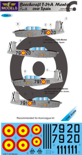 LF Models C4833 T-34A Mentor over Spain II.