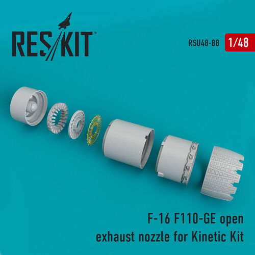 DISCONTINUED RES/KIT U48-0088 F-16 (F110-GE) open exhaust nozzle for Kinetic Kit