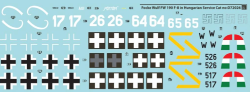 SBS Model D72026 Focke-Wulf FW-190 F-8 Hungarian Air Force WW II