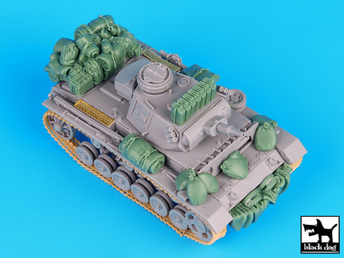 Black Dog T72037 German Pz.Kpw III Ausf.N DAK accessories set for Dragon