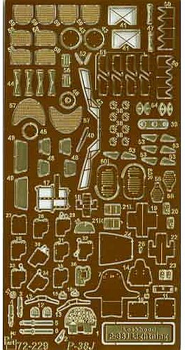 Part S72-229 P-38J Lightning Academy