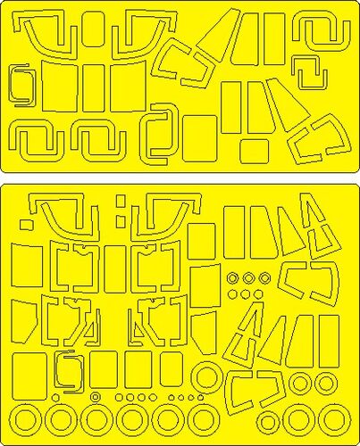 New Ware AM1283 Westland Sea King HC.4 EXPERT Kabuki Masks (For Airfix A11008)
