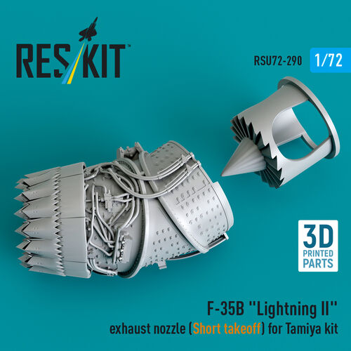 RES/KIT U72-0290 F-35B 'Lightning II' Exhaust Nozzle (Short Takeoff) For Tamiya Kit (3D Printed)