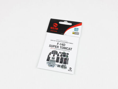 Red Fox Studio QS-48190 Grumman F-14 D Super Tomcat - Instrument Panels (for AMK kit)
